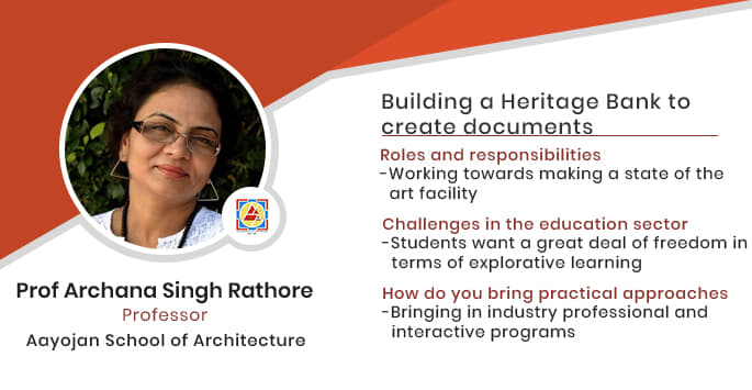 Aayojan School of Architecture: Prof Archana Singh Rathore, Professor