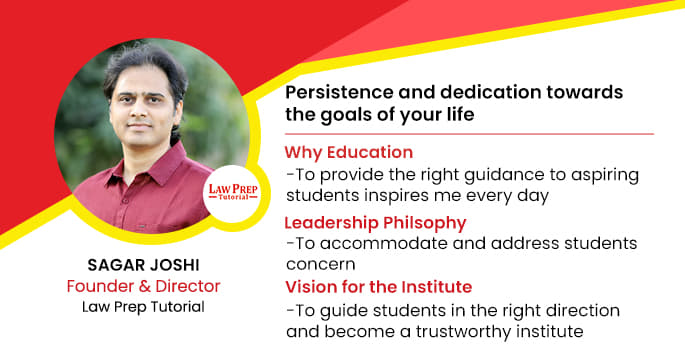 Law Prep Tutorial: Sagar Joshi, Founder & Director