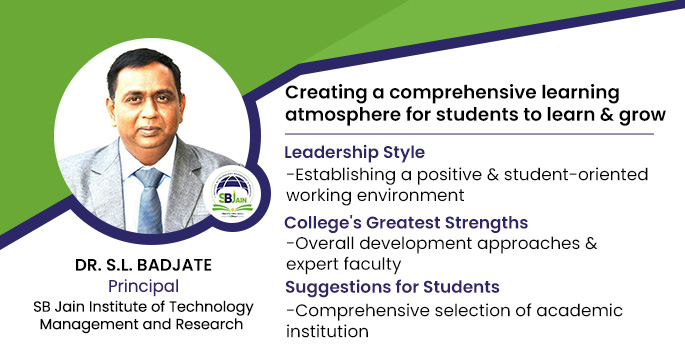 SB Jain Institute of Technology Management and Research: Dr. S.L ...