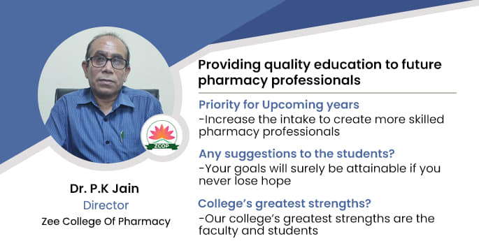 Zee College Of Pharmacy: Dr. P.K Jain, Director