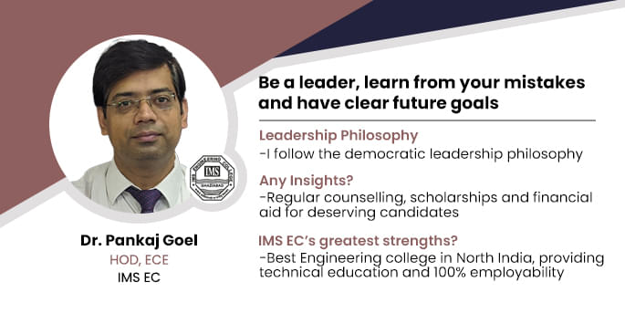 IMS EC: Dr Pankaj Goel, HOD, ECE
