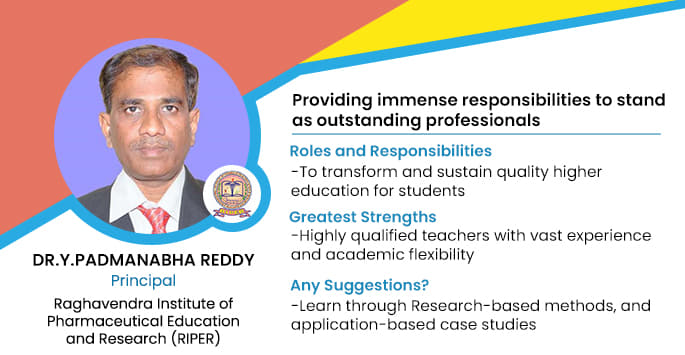 RIPER Anantapur: Dr. Y. Padmanabha Reddy, Principal