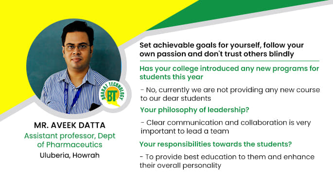 Bharat Technology: Mr. Aveek Datta, Assistant Professor, Dept of ...