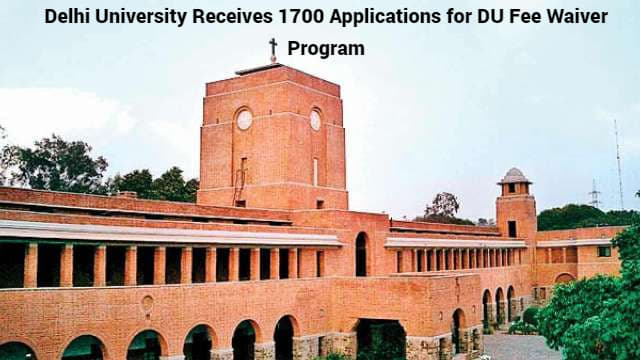 Delhi University Receives 1700 Applications for DU Fee Waiver Program