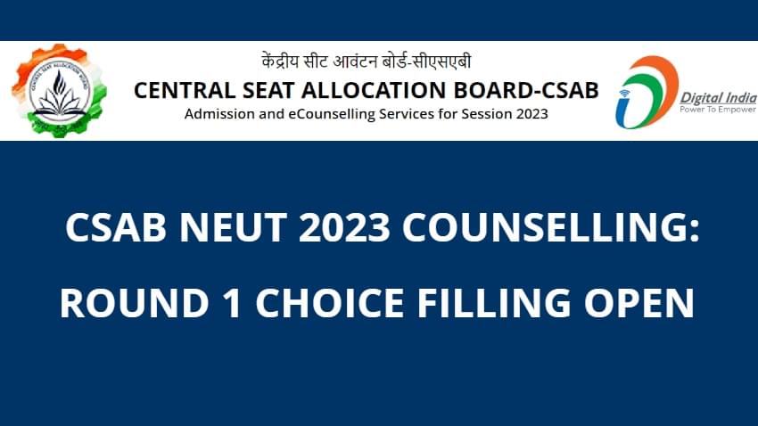 CSAB NEUT 2023 Counselling: Round 1 Choice Filling Open till July 18; Check Details Here