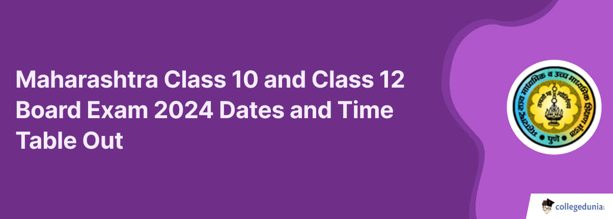 Maharashtra Class 10 and Class 12 Board Exam 2024 Dates and Time Table ...