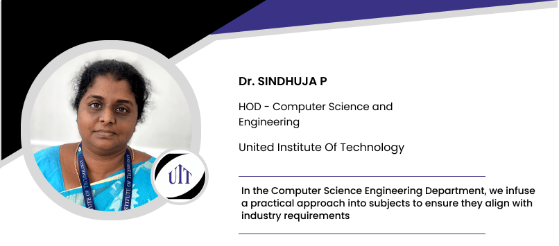 United Institute Of Technology: Dr. Sindhuja P, HOD - Computer Science and Engineering