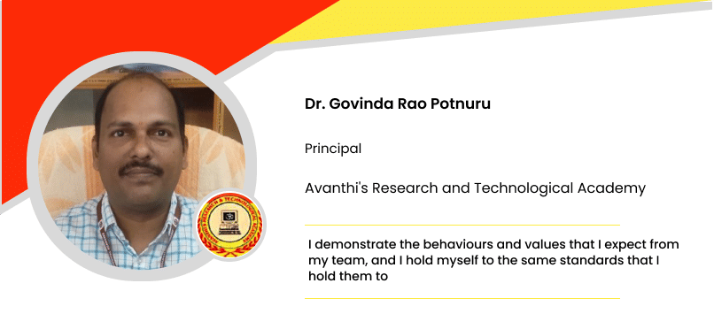 Avanthi's Research and Technological Academy: Dr. Govinda Rao Potnuru ...