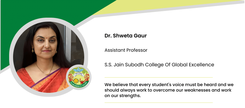 S.S. Jain Subodh College Of Global Excellence: Dr. Shweta Gaur ...