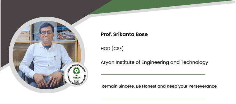 Aryan Institute of Engineering and Technology: Prof. Srikanta Bose, HOD (CSE)