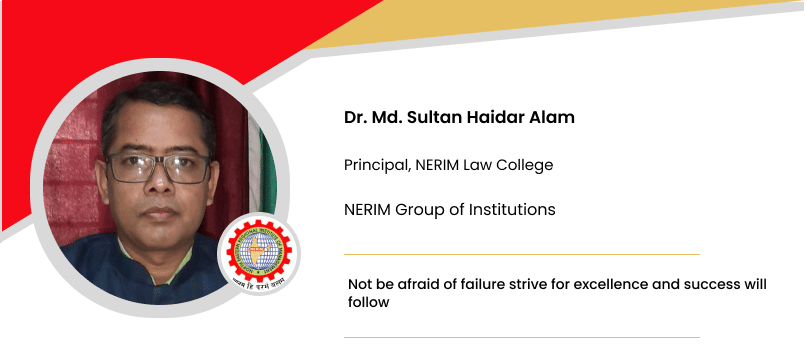 NERIM Group of Institutions: Dr. Md. Sultan Haidar Alam, Principal ...