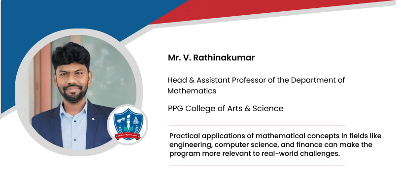 PPG College of Arts & Science: Mr. V. Rathinakumar, Head & Assistant Professor of the Department ...