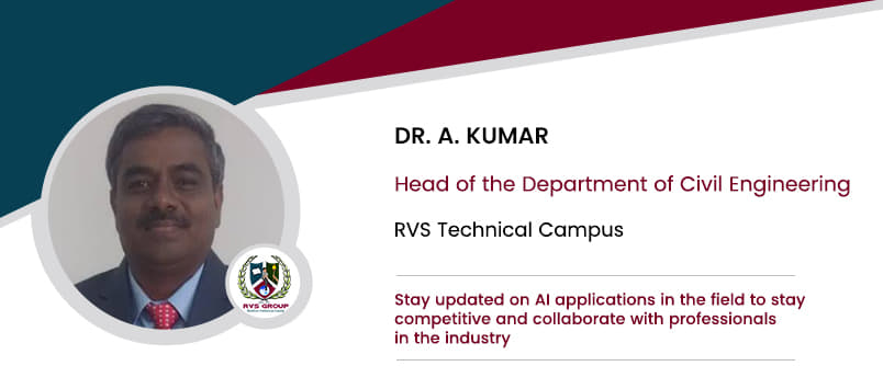 RVS Technical Campus: Dr.A. Kumar, Head of the Department of Civil ...