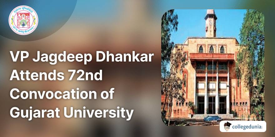 VP Jagdeep Dhankar Attends 72nd Convocation of Gujarat University ...
