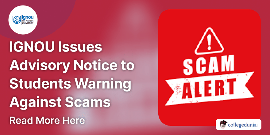 IGNOU Issues Advisory Notice to Students Warning Against Scams; Read ...