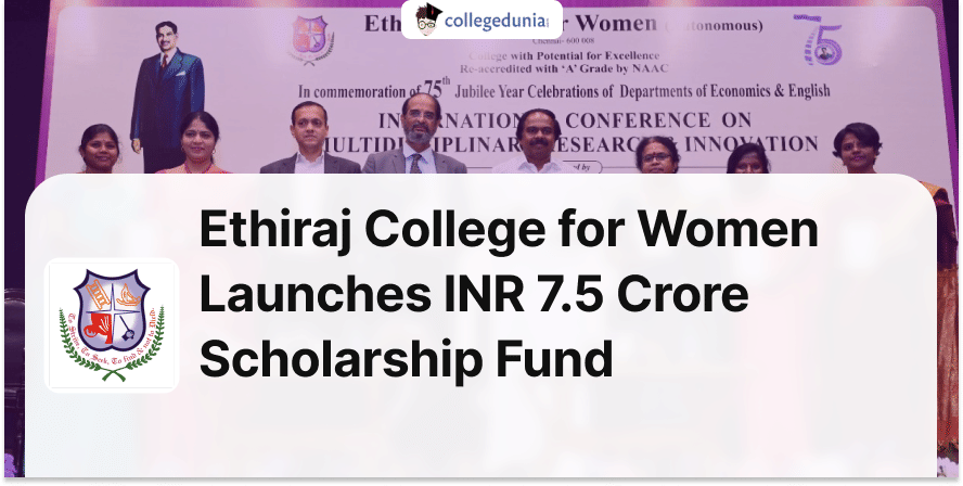 Ethiraj College for Women Launches INR 7.5 Crore Scholarship Fund at ...