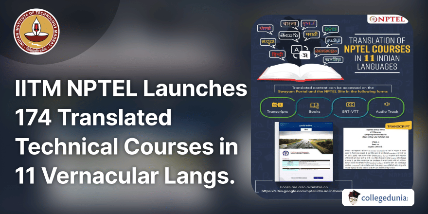 IIT Madras NPTEL Launches 174 Translated Technical Courses in 11 ...