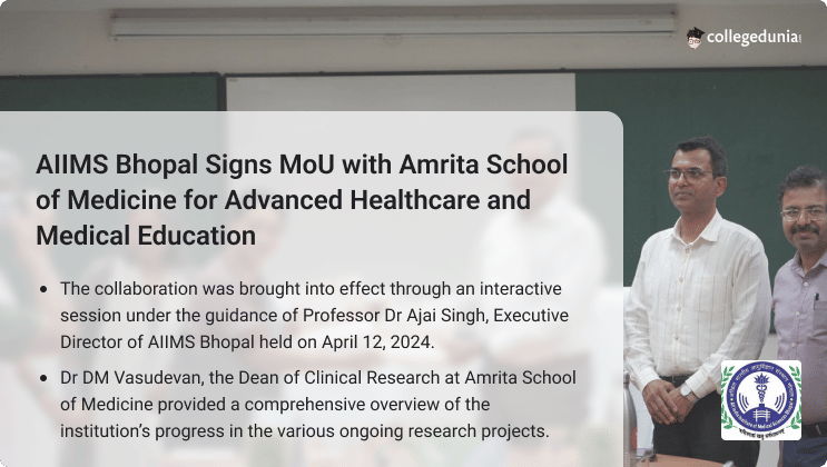 AIIMS Bhopal Signs MoU with Amrita School of Medicine for Advanced ...