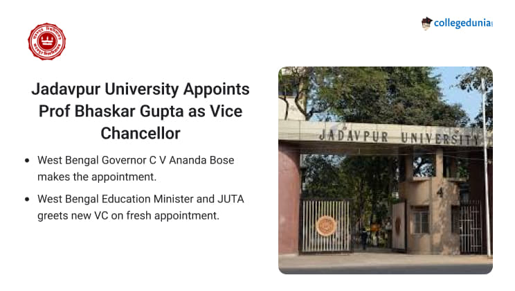 Jadavpur University Appoints Prof Bhaskar Gupta as Vice Chancellor