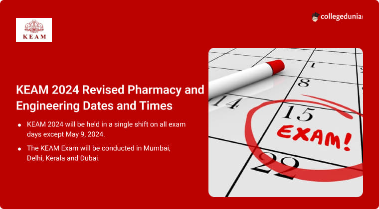 KEAM 2024 Exam Date and Time Revised for Engineering and Pharmacy ...