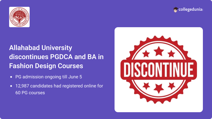 Allahabad University Discontinues PGDCA, BA in Fashion Design Courses ...