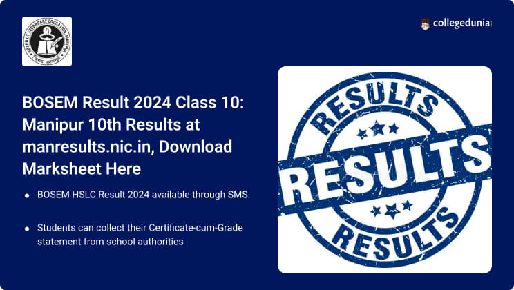 BOSEM Result 2024 Class 10: Manipur 10th Results at manresults.nic.in ...