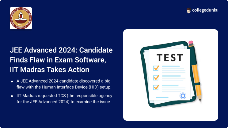 JEE Advanced 2024: Candidate Finds Flaw in Exam Software, IIT Madras ...