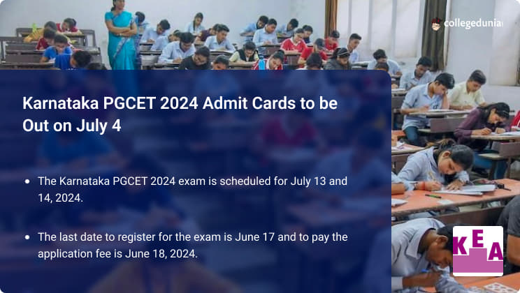 Karnataka PGCET 2024 Hall Ticket to be Out on July 4; Know How to ...