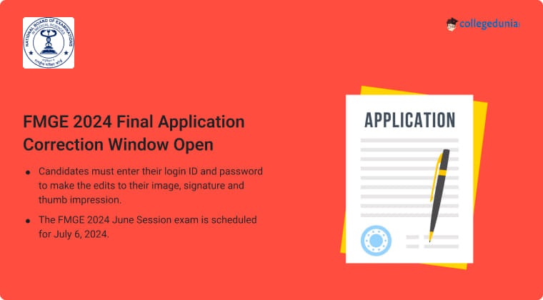 FMGE 2024 June Session Final Edit Window Open @nbe.edu.in, Get Direct ...