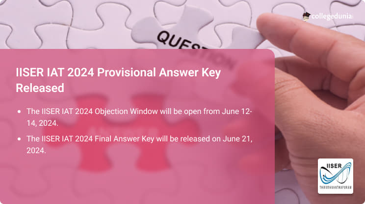 IISER IAT 2024 Provisional Answer Key Released @iiseradmission.in ...