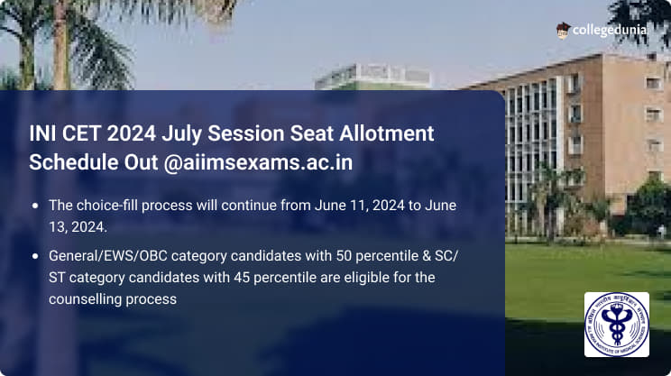 INI CET 2024 July Session Counselling Schedule Out @aiimsexams.ac.in ...