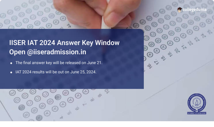 IISER IAT 2024 Answer Key Objection Window Open @iiseradmission.in, Get ...
