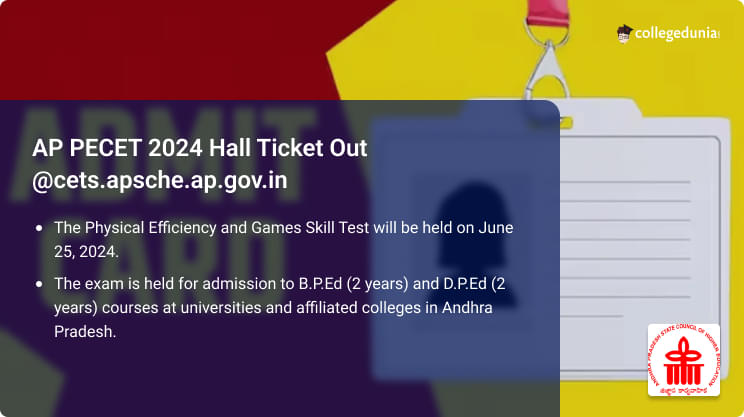 AP PECET 2024 Hall Ticket Out @cets.apsche.ap.gov.in, Get Direct Link Here