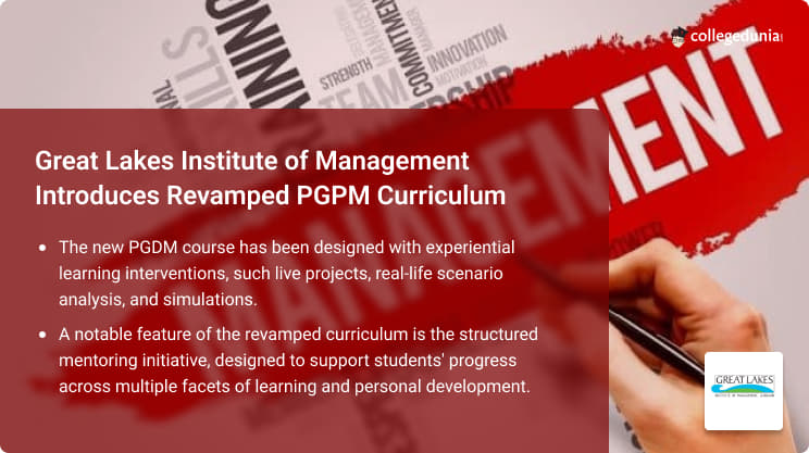 Great Lakes Institute of Management Introduces Revamped PGPM Curriculum ...