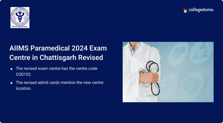 AIIMS Paramedical 2024 Exam Centre in Chattisgarh Revised; Download ...