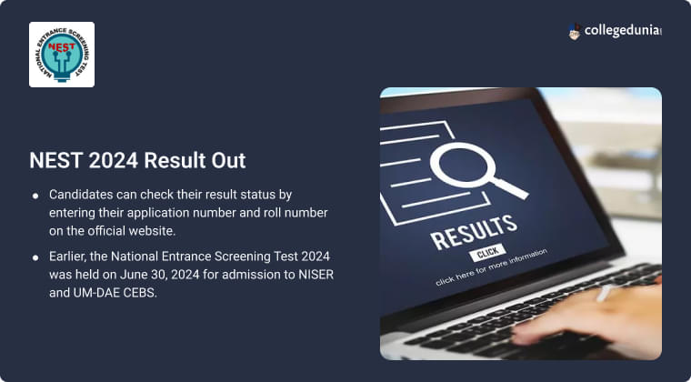 NEST 2024 Result Declared @nestexam.in; Get Direct Download Link Here