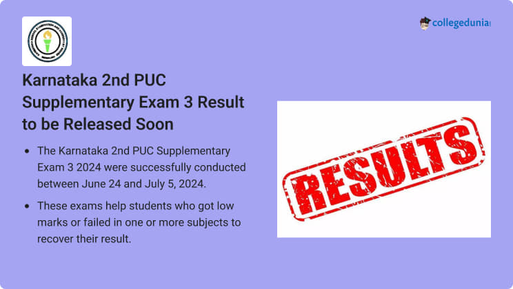 Karnataka 2nd PUC Supplementary Exam 3 Result to be Released Soon ...