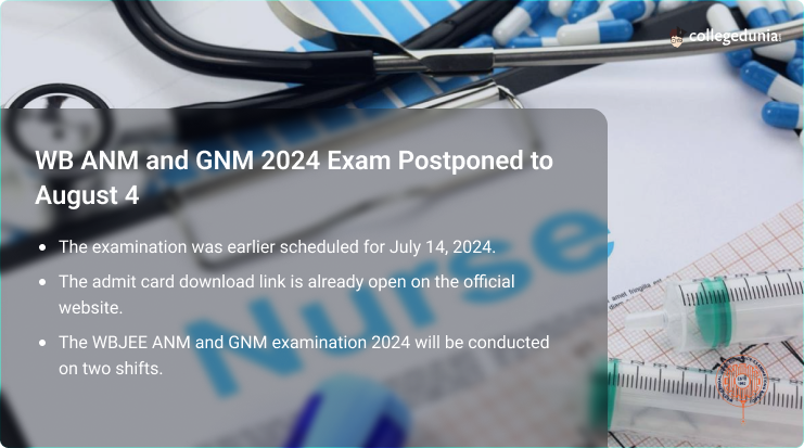 WB ANM and GNM 2024 Examination Postponed to August 4, Check Exam ...