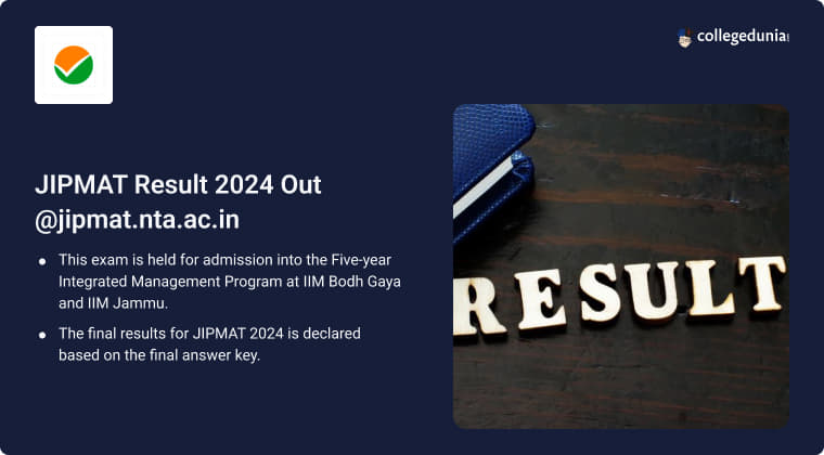 JIPMAT Result 2024 Out @jipmat.nta.ac.in, Get Direct Link Here