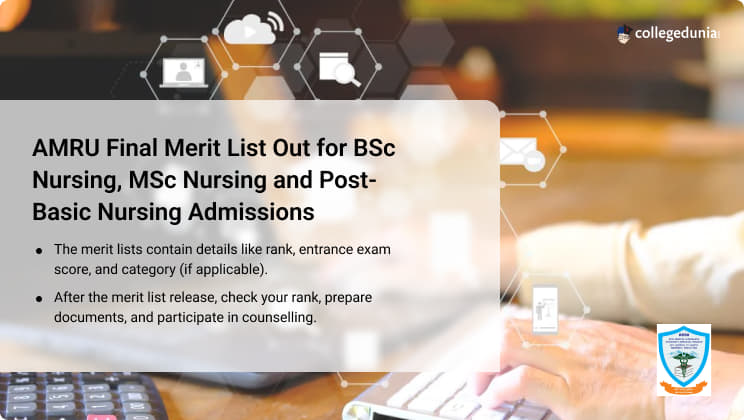 AMRU Final Merit list Out for B.Sc, M.Sc and Post Basic Nursing Courses; Download PDF Here