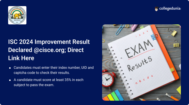 ISC Improvement Result 2024 Declared @cisce.org; Direct Link Here