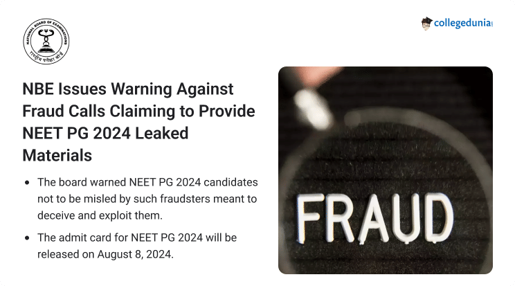 NBE Issues Warning Against Fraud Calls Claiming to Provide NEET PG 2024 ...
