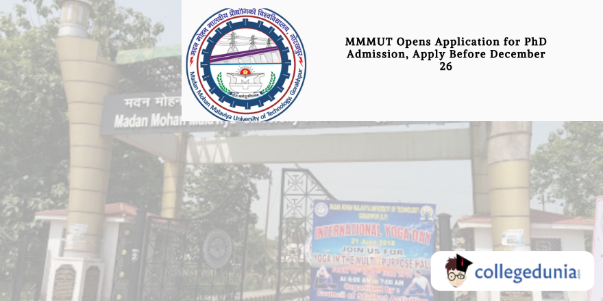 MMMUT Opens Application for PhD Admission, Apply Before December 26