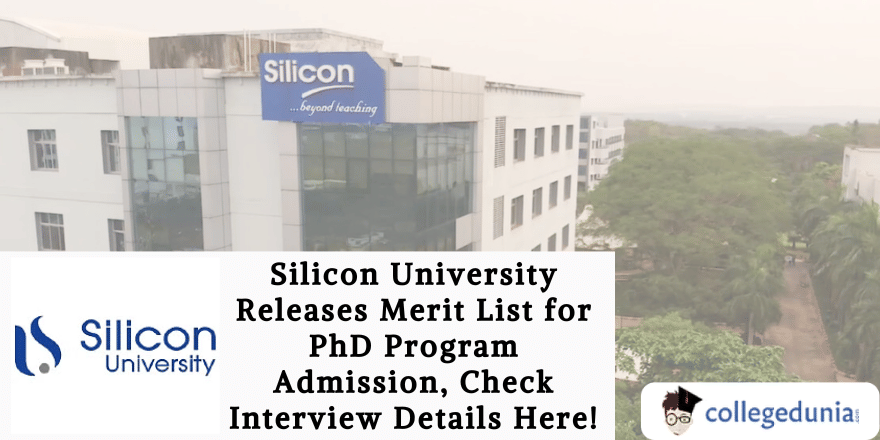 Silicon University Releases Merit List for PhD Program Admission, Check ...