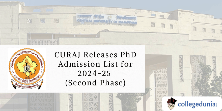 CURAJ Unveils List of Provisionally Admitted PhD Candidates for 2024-25 ...