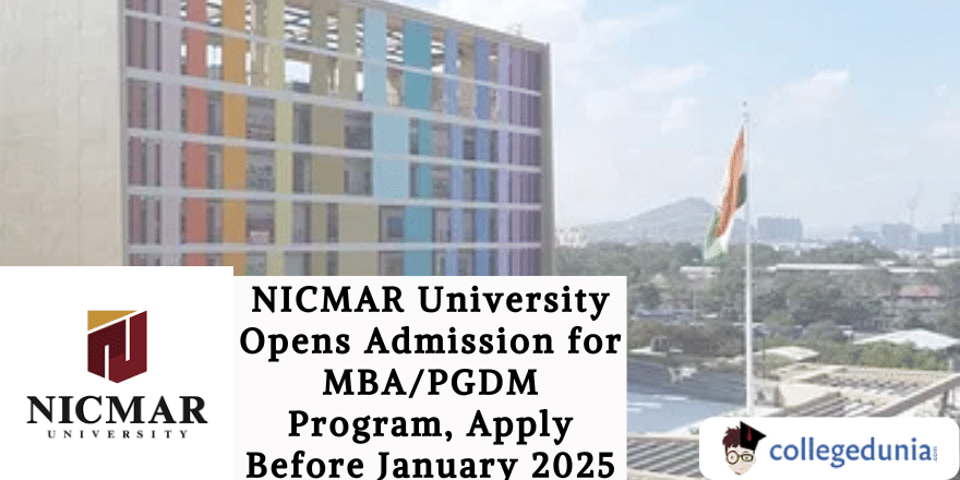 NICMAR University Opens Admission for MBA/PGDM Program, Apply Before ...