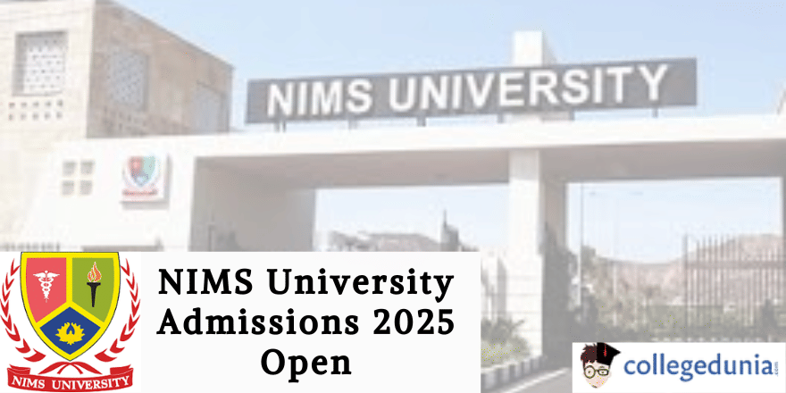 NIMS University Admissions 2025 Open; Check Details Here