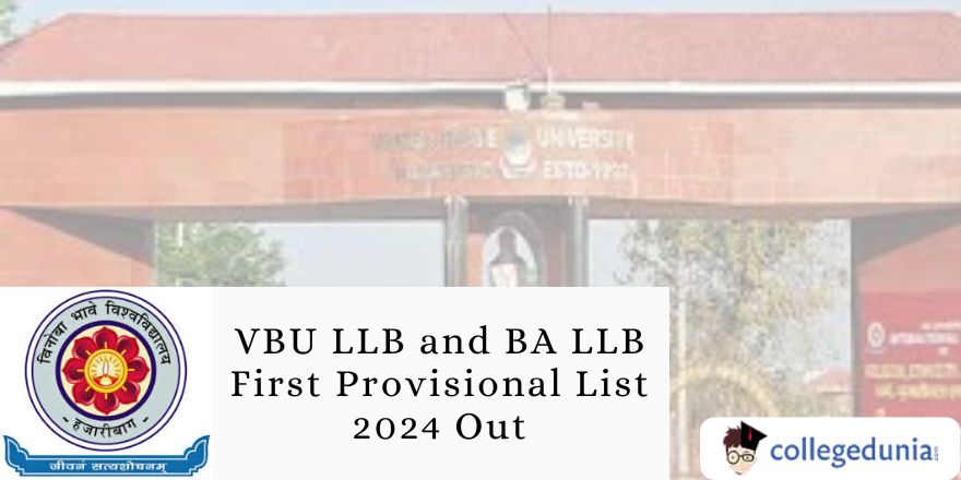 VBU LLB and BA LLB First Provisional List 2024 Out; Check Admission ...