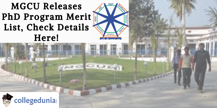 MGCU Releases PhD Program Merit List, Check Details Here!
