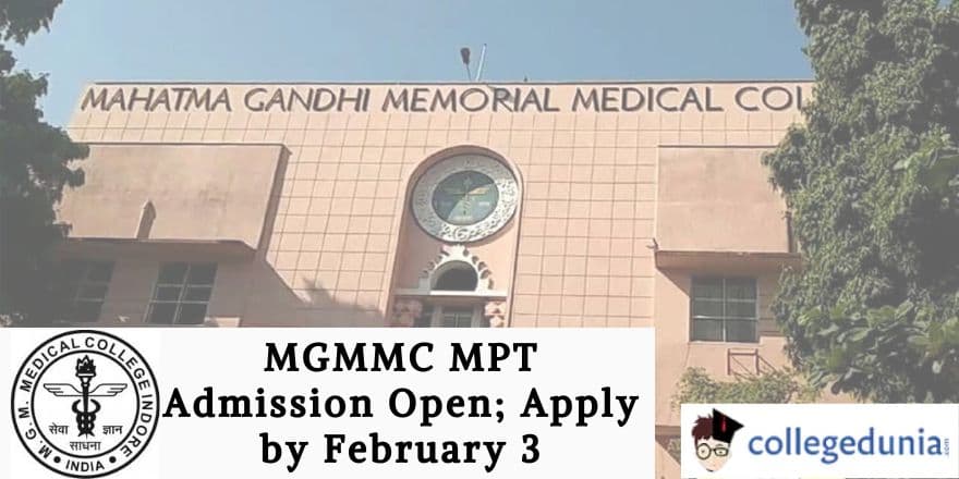 MGMMC MPT Admission Open; Apply by February 3